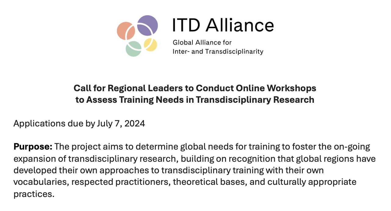 ITD-Alliance – Global Alliance for Inter- and Transdisciplinarity